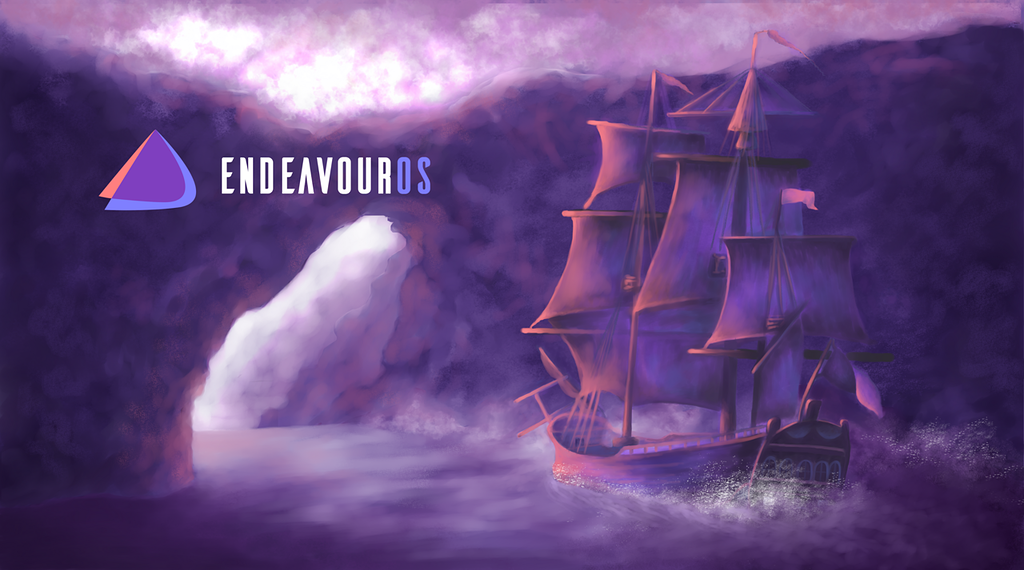 Endeavour galleon wallpaper - Wallpaper art - EndeavourOS