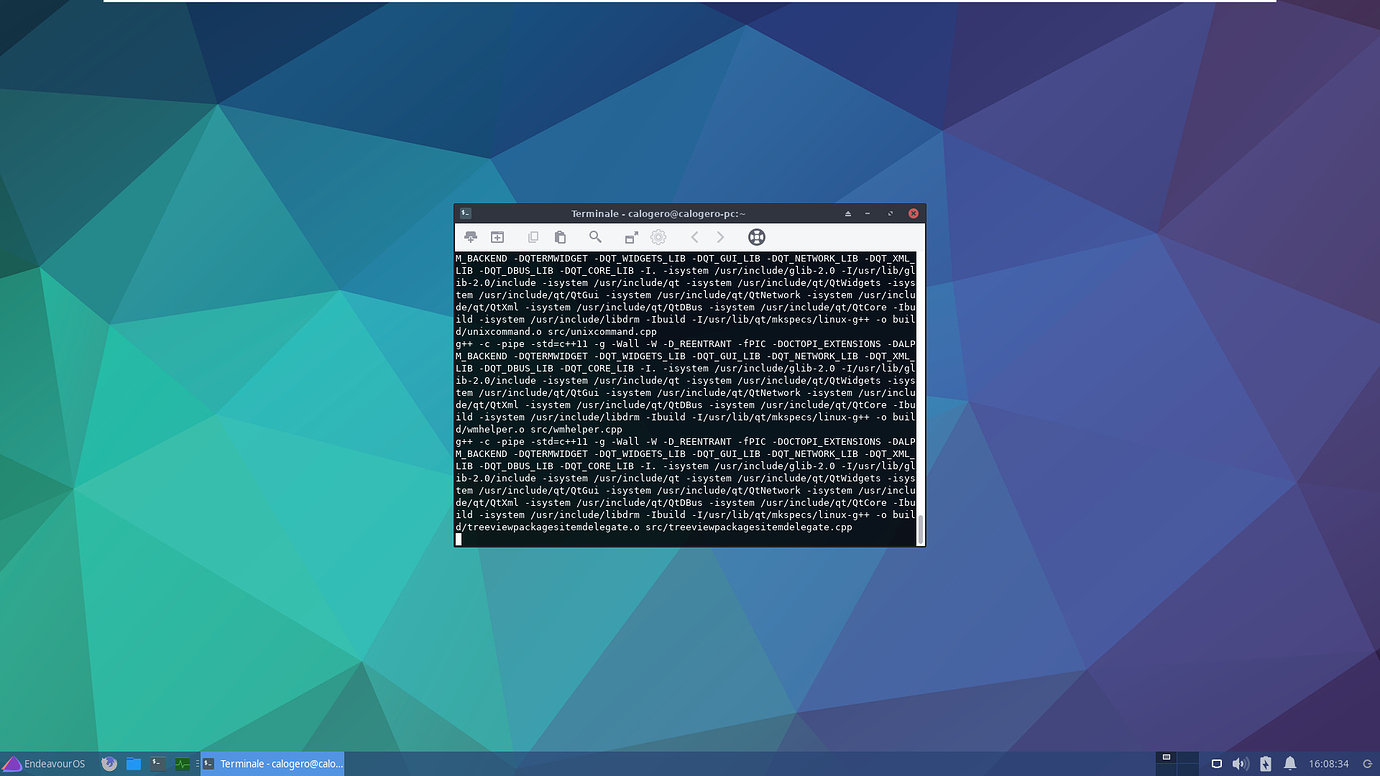 Endeavour OS vmware - XFCE - EndeavourOS