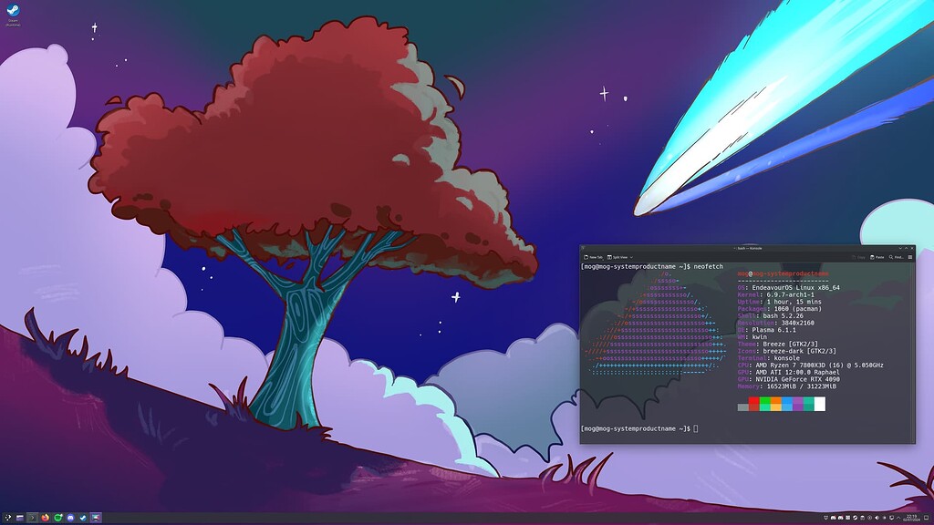 First time on EOS on the main gaming rig! - Hello - EndeavourOS