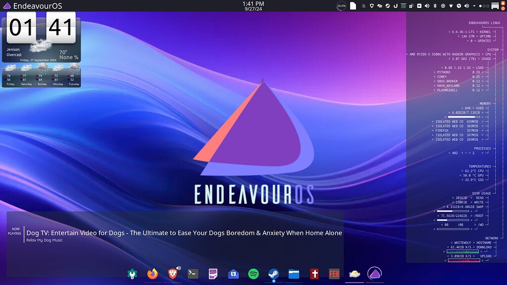 Welcome endeavour os launcher won't load - Plasma - EndeavourOS