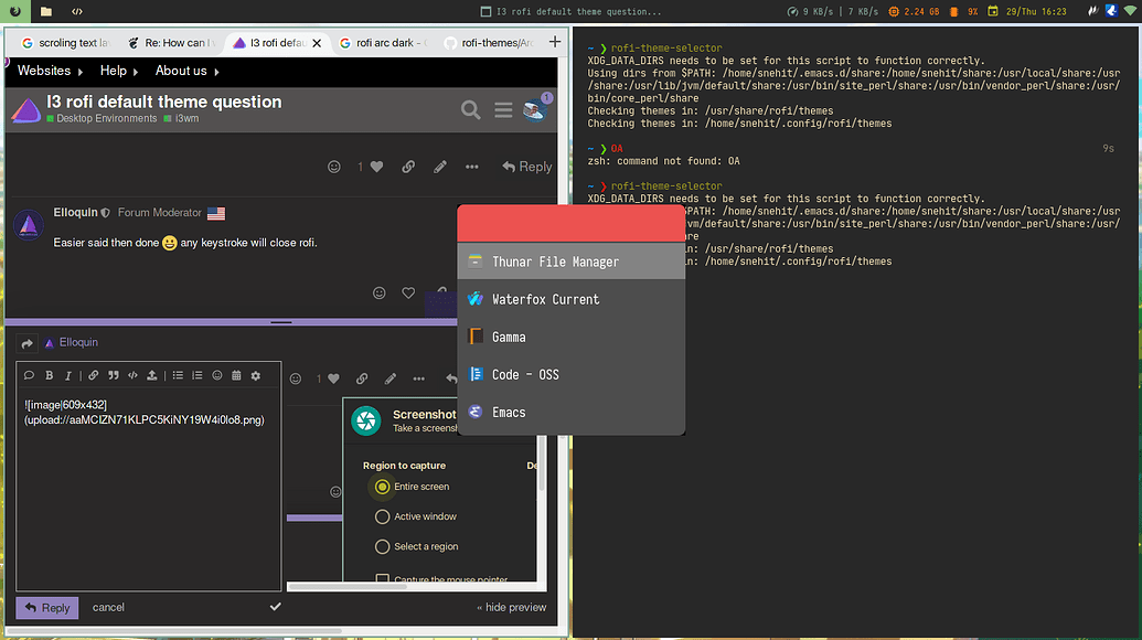 I3 rofi default theme question - i3wm - EndeavourOS