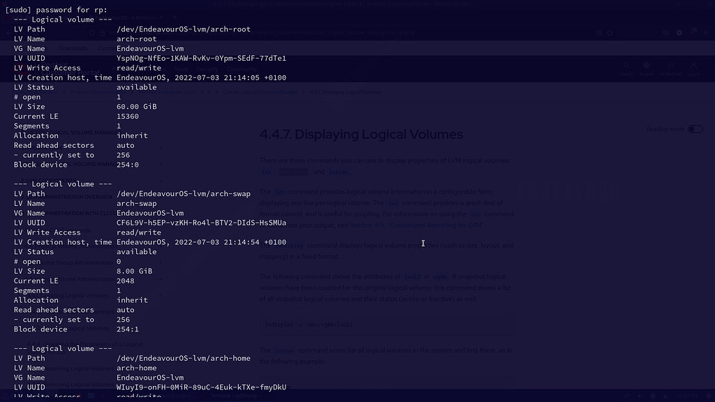 Btrfs lvm? - EndeavourOS installation - EndeavourOS