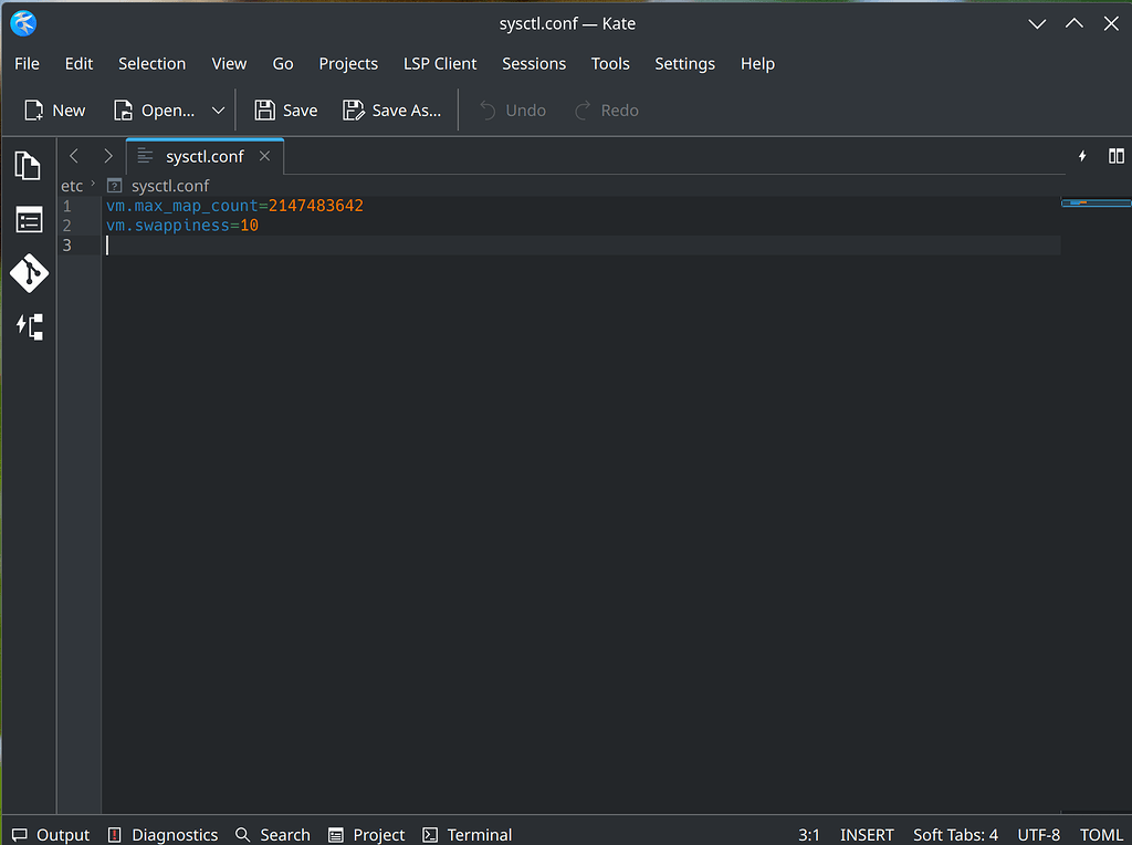 How change swappiness and max_map_count and make them stick on reboots ...