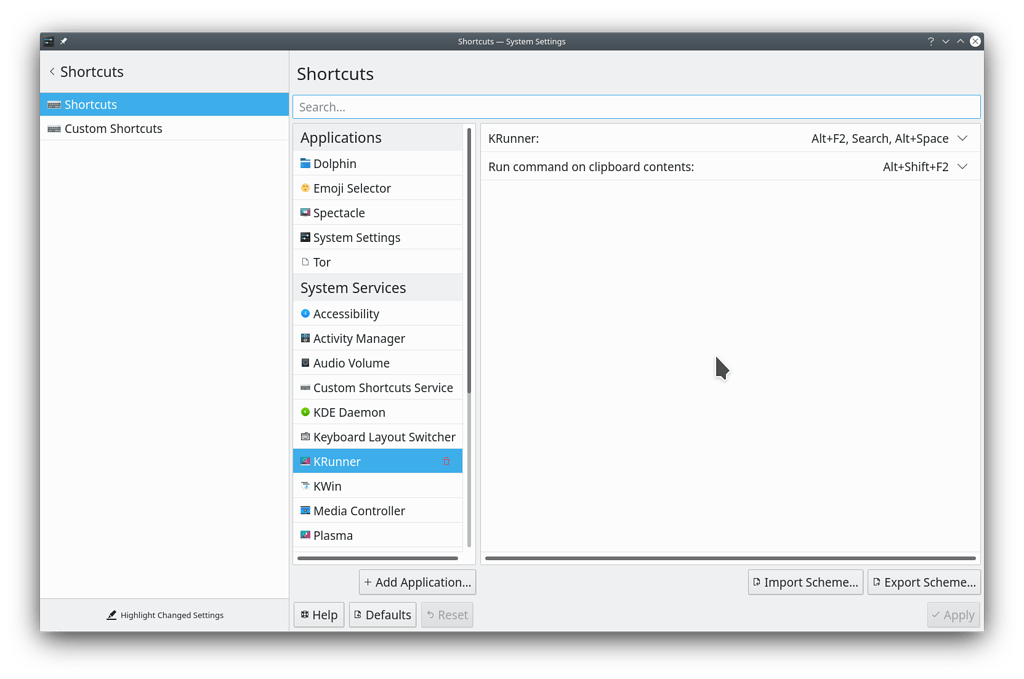 Krunner search keyboard shortcut not working? - Newbie - EndeavourOS