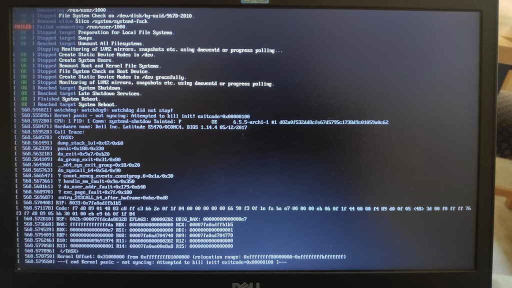 Kernel Panic after attempting to install Steam - Kernel, boot, graphics & hardware - EndeavourOS
