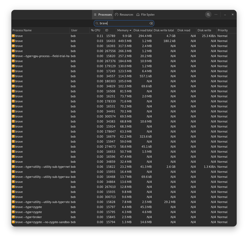 Brave Browser consumes huge amount of RAM - Applications - EndeavourOS