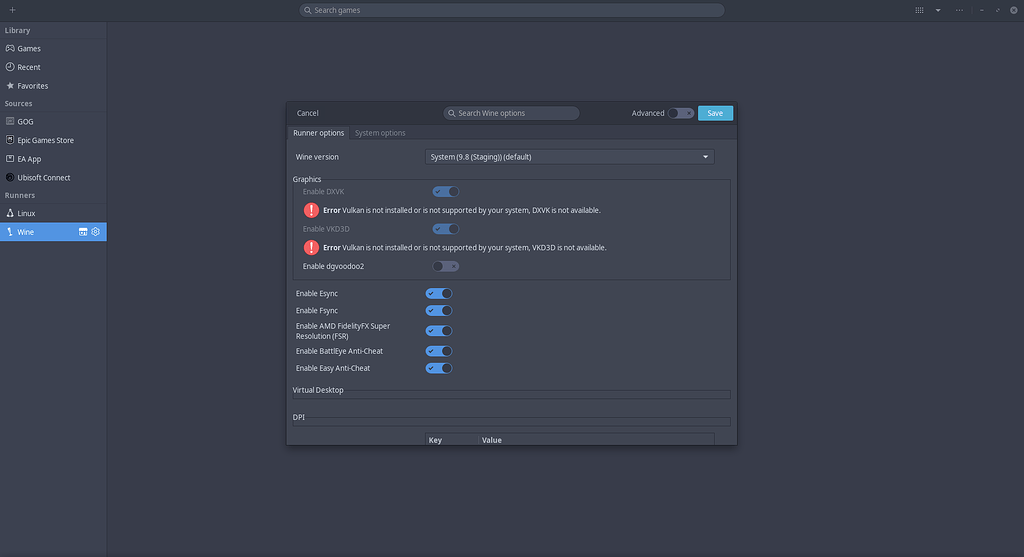 Lutris- vulkan is not installed error - Gaming, sound and video - EndeavourOS
