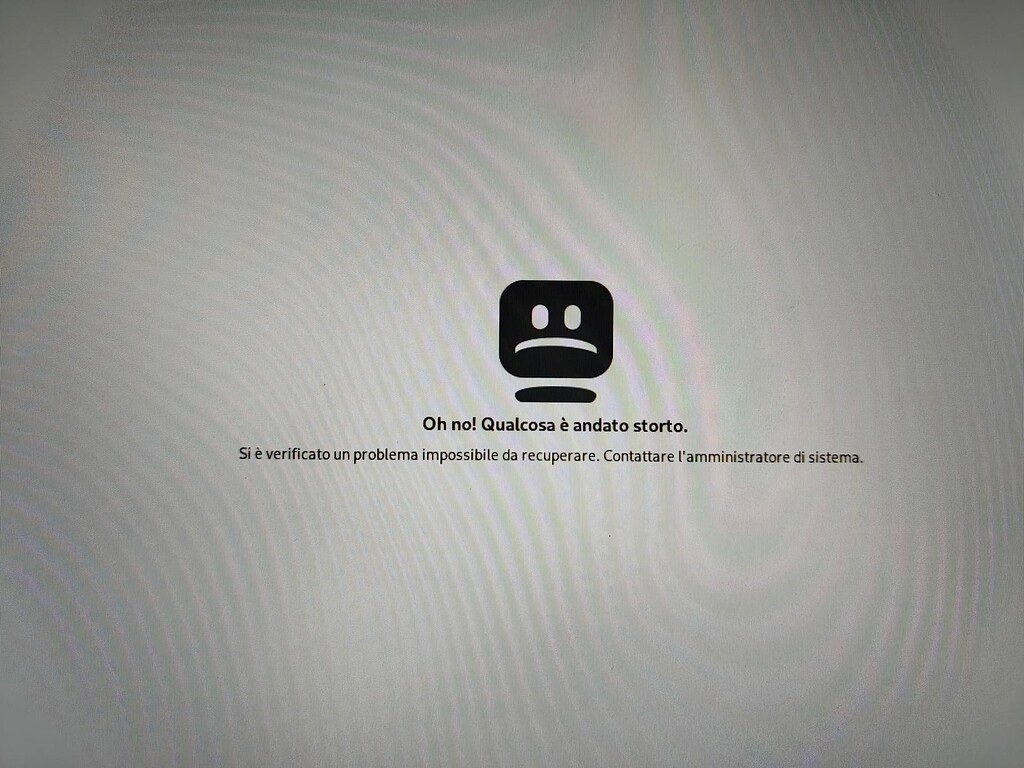 Gnome white crash screen (like BSoD) after system update - Gnome ...