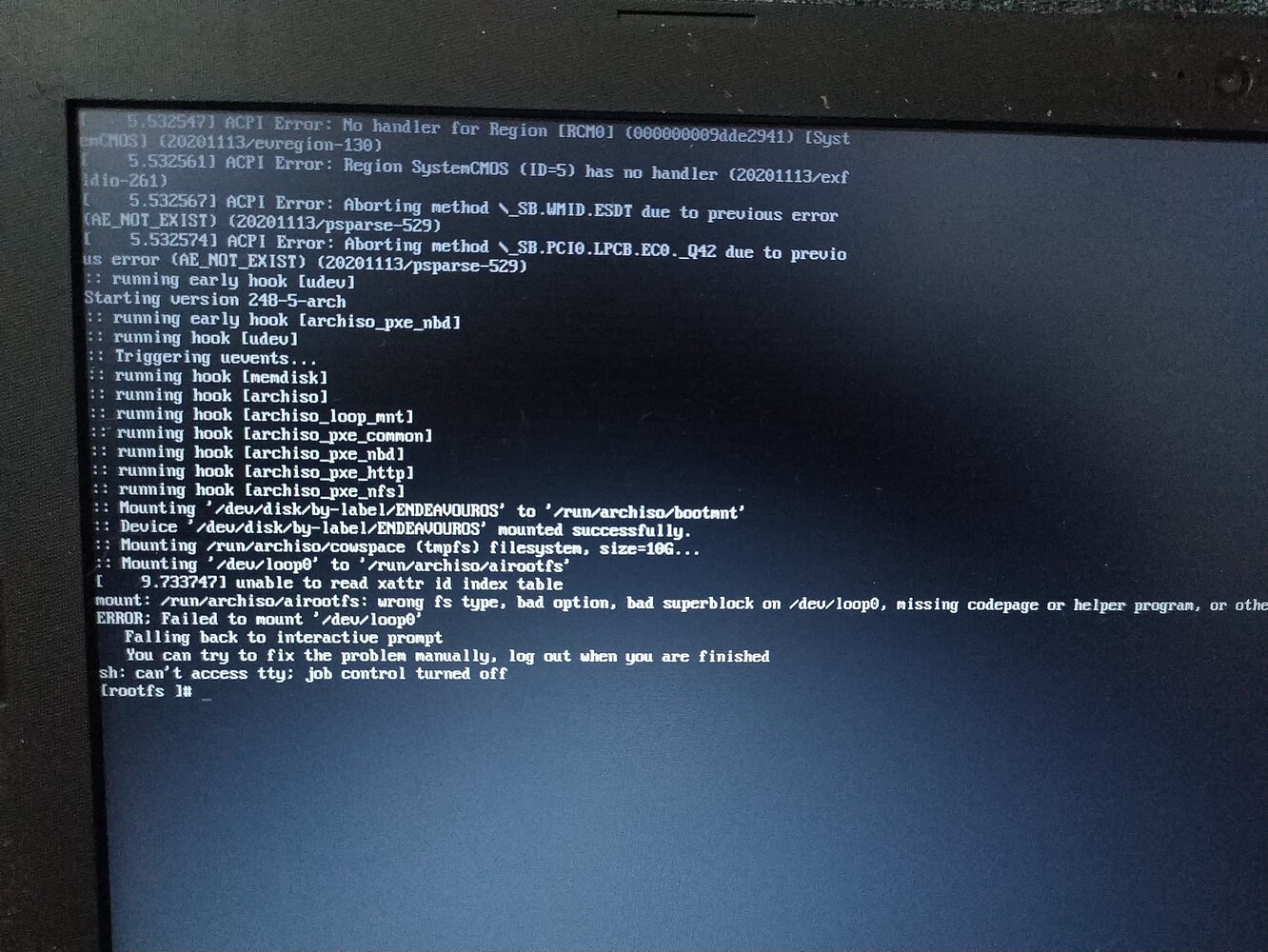 Endeavour OS with BTRFS & BSPWM - Installation - EndeavourOS