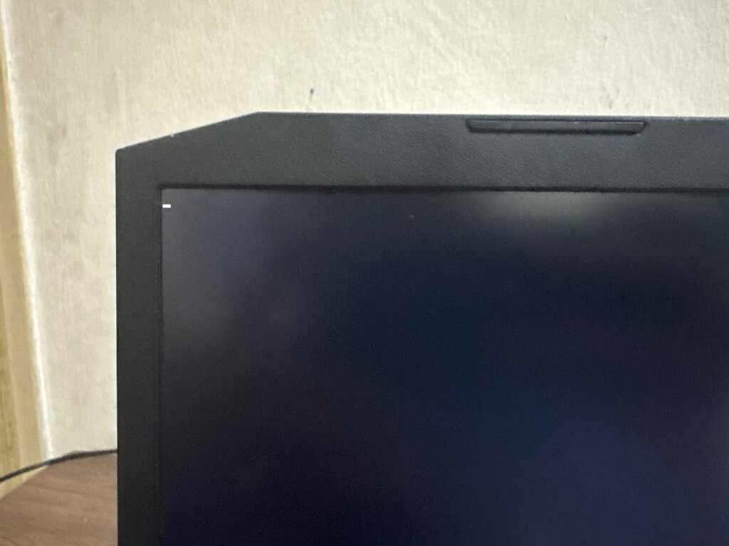 Black Screen with a single non-flash underscore after Fresh Install ...