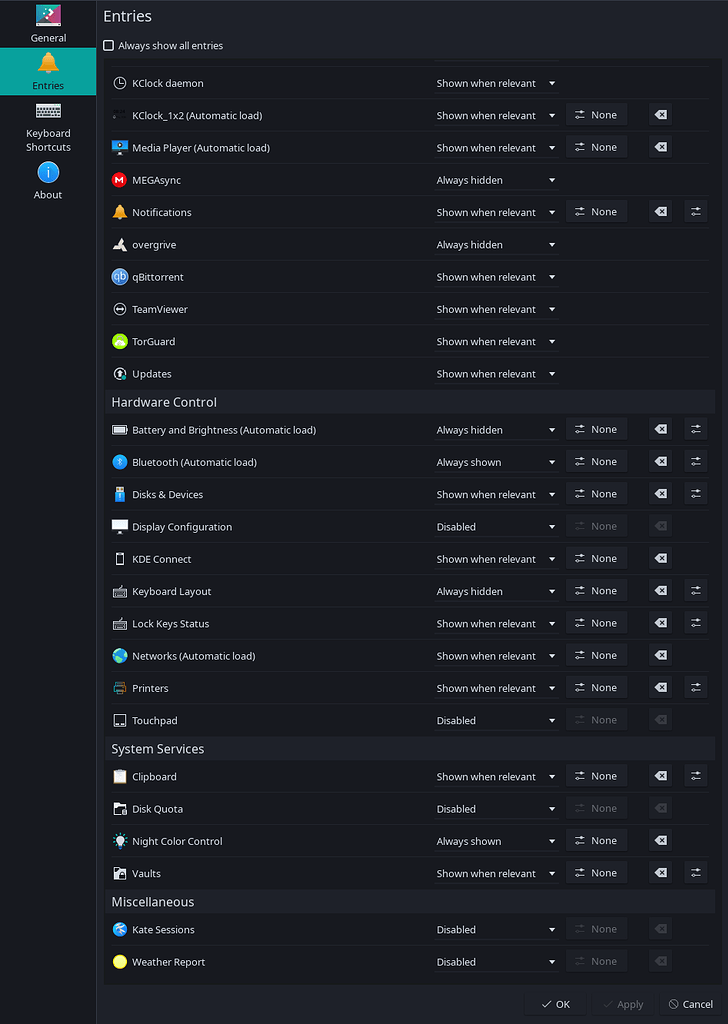 KDE Missing Volume controll from Systray - Newbie - EndeavourOS