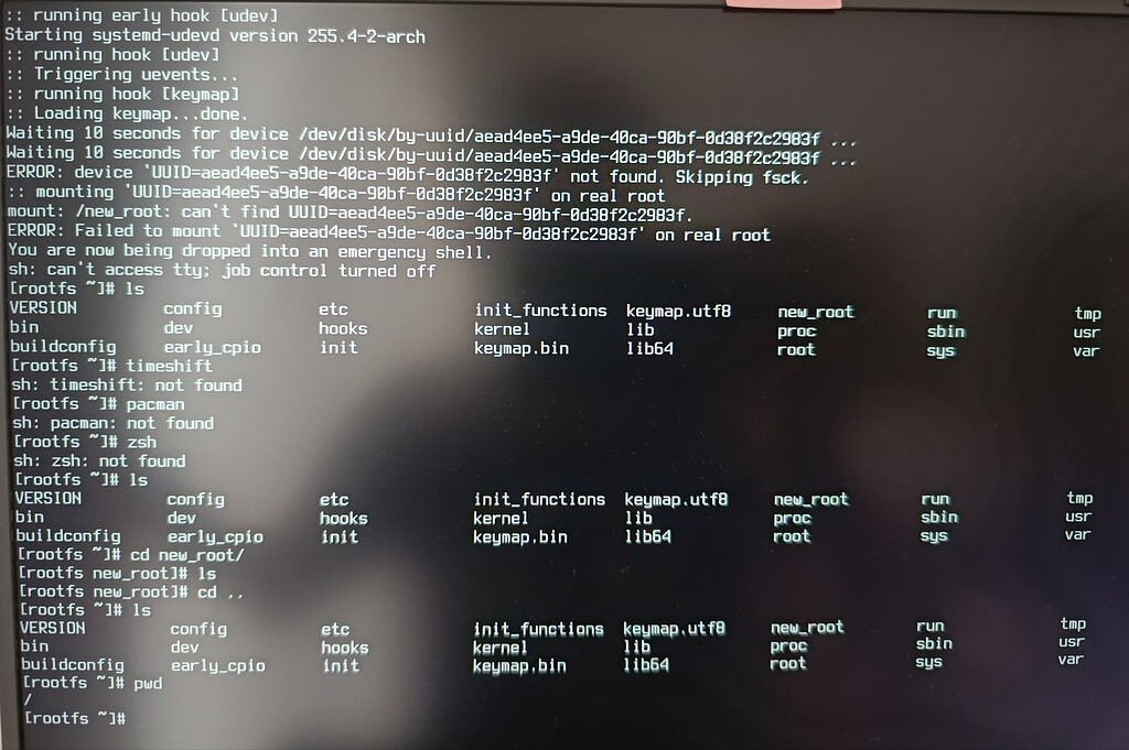 Unable to mount on partition after update - Kernel, boot, graphics & hardware - EndeavourOS