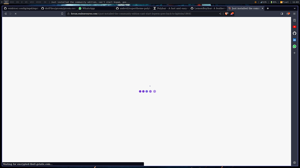 Random dots on the screen - All WMs - EndeavourOS