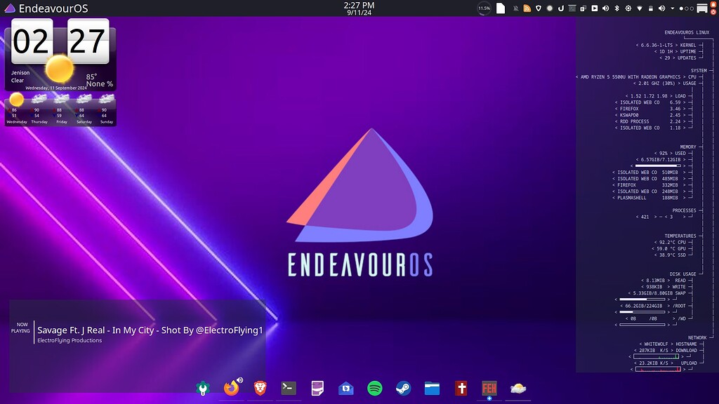 Thankx to those who created & maintain endeavouros you changed my LIFE ...