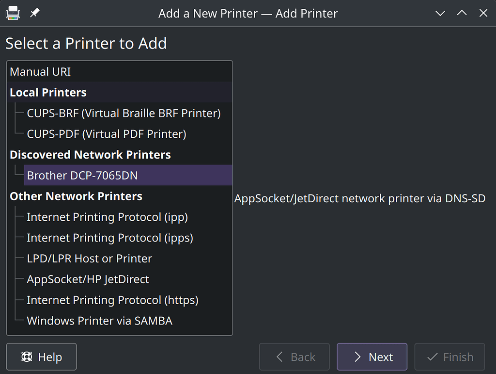 Can't get printer / scanner working: Brother DCP-7065DN - Kernel ...