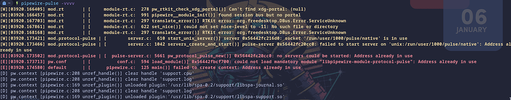Pipewire-pulse having issues - Newbie - EndeavourOS