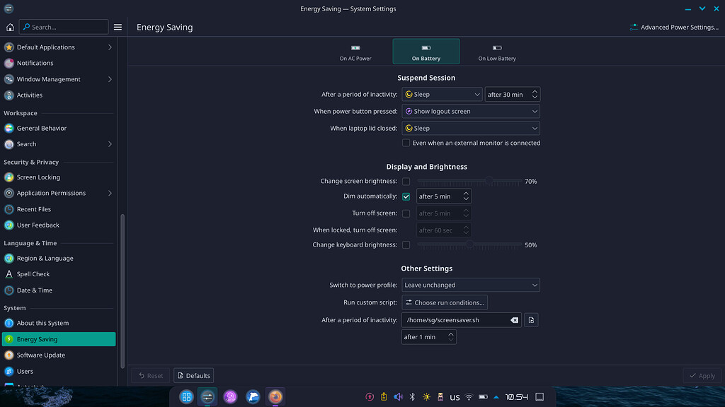 Screen saver on KDE plasma wayland - Kernel, boot, graphics & hardware ...