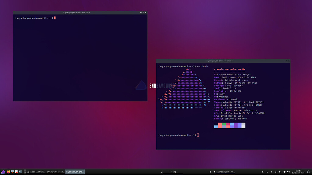 Openbox Edition - Openbox - EndeavourOS