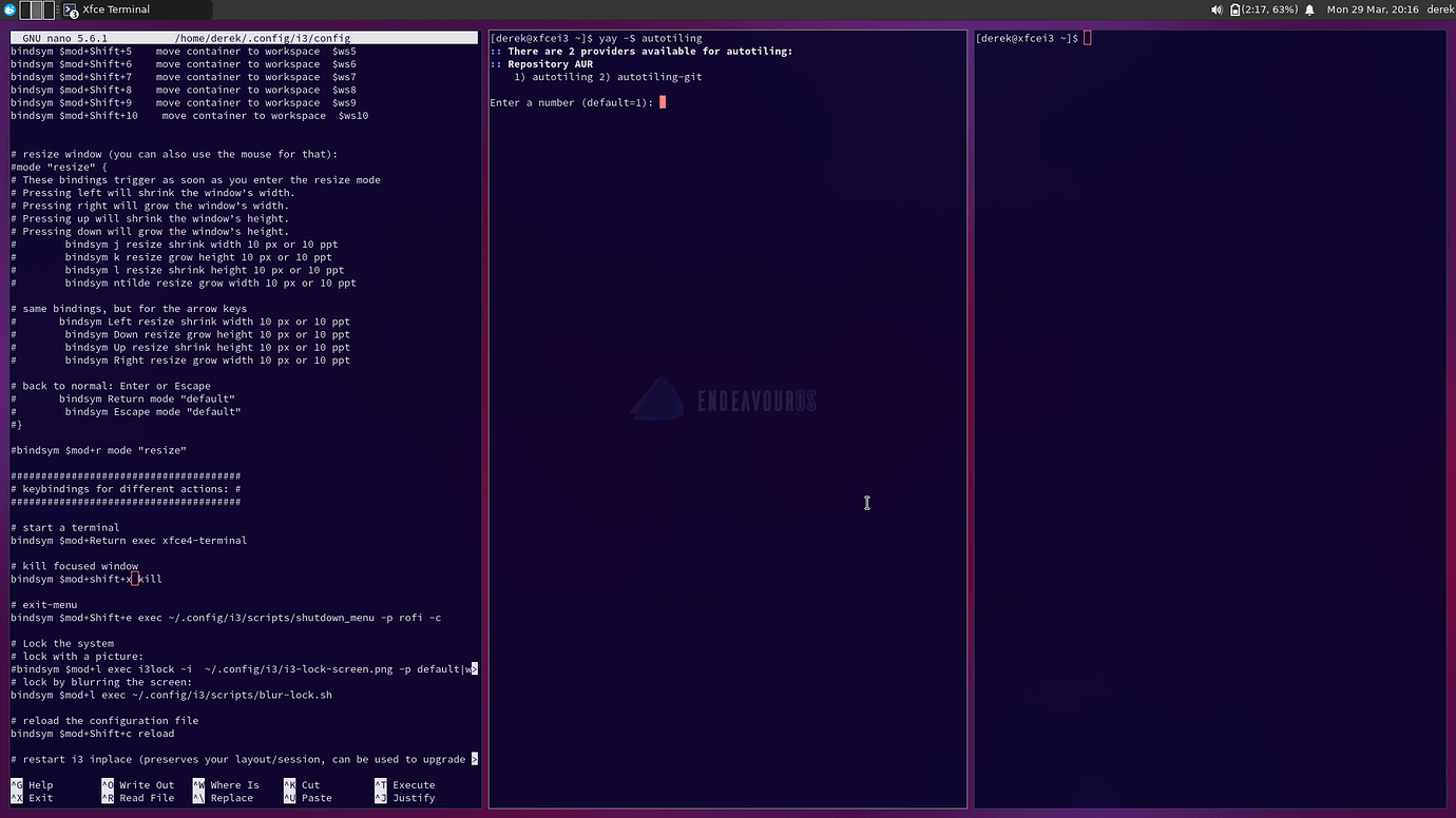 [Tutorial] Easy Setup: Endeavour XFCE + i3 tiling window manager ...
