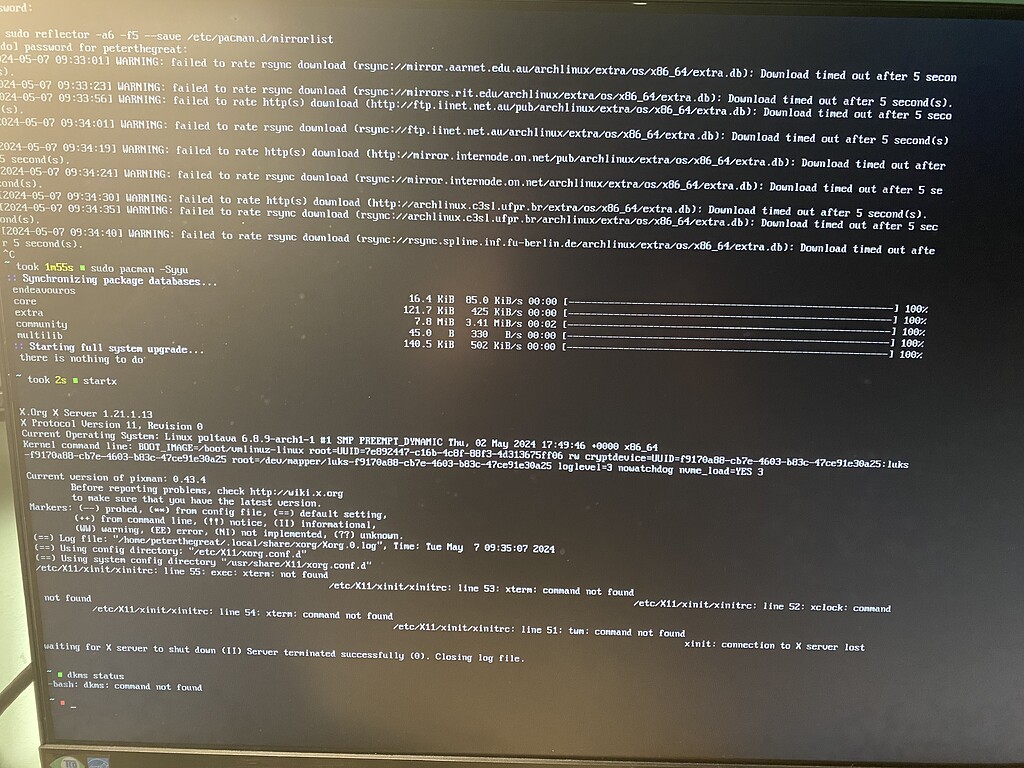 No screens after boot - Kernel, boot, graphics & hardware - EndeavourOS