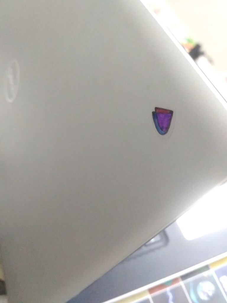 Little sticker with EndeavourOS logo I carried on my laptop ...