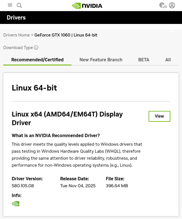 Nvidia GTX 1060 future driver updates - Kernel, boot, graphics ...