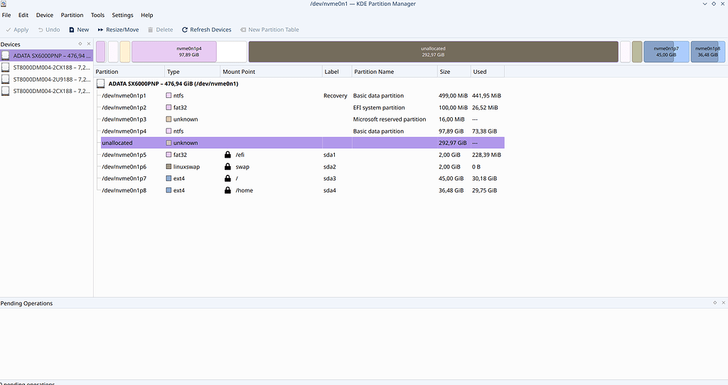 Is this the correct way to create a new partition? - Newbie - EndeavourOS