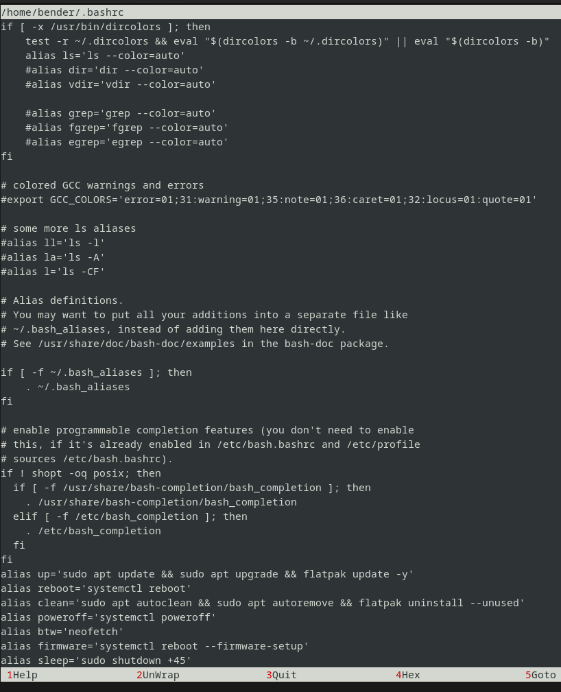 What do you use and configure? .bashrc or .profile or .login or .bash ...