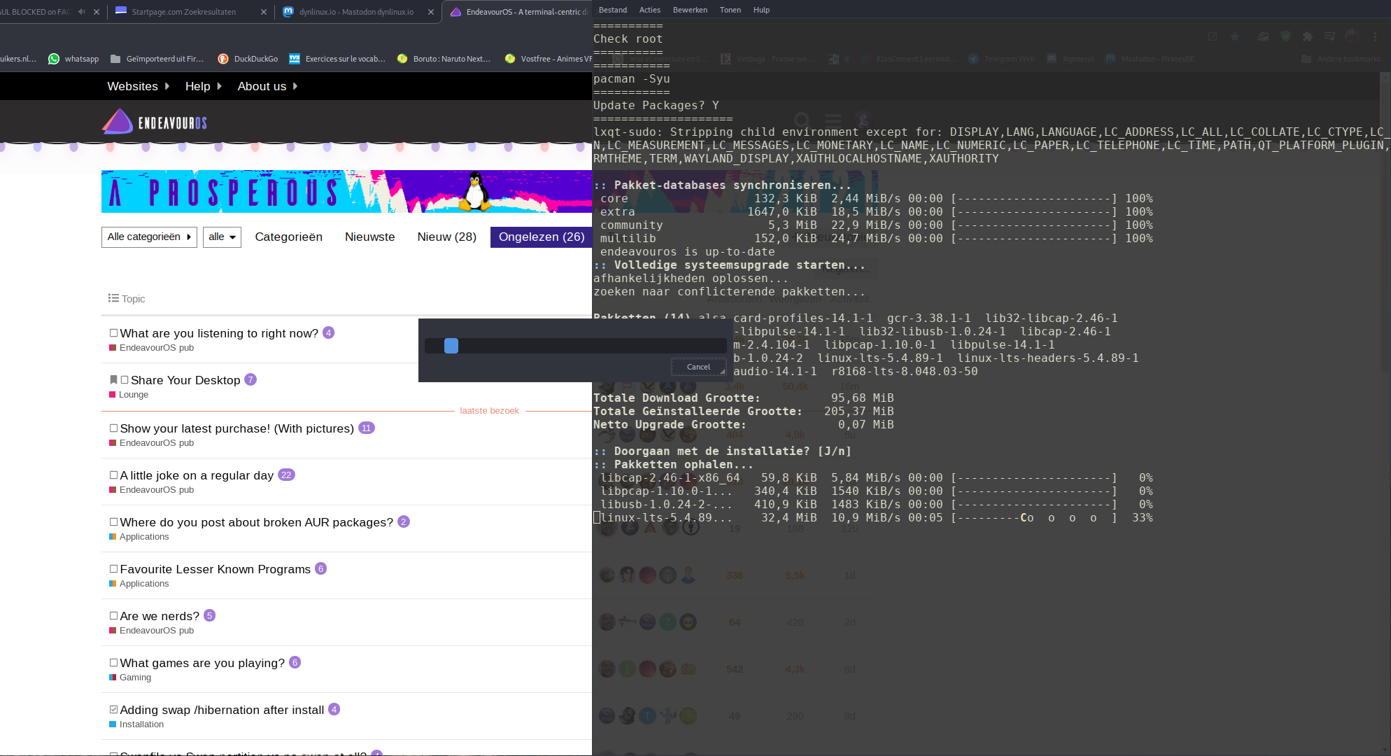 Share Your Desktop - #3468 by nigelwarning - Lounge - EndeavourOS