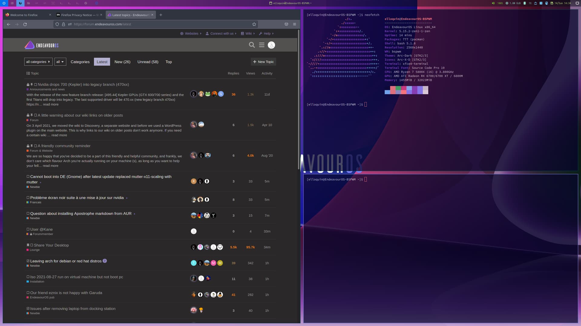 Share Your Desktop - Page 275 - Lounge - EndeavourOS