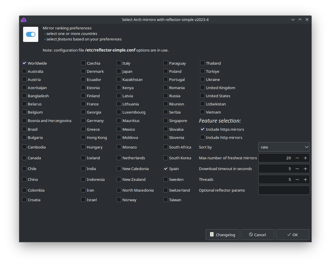 Error updating Arch mirrors from the Welcome app - EndeavourOS repo ...