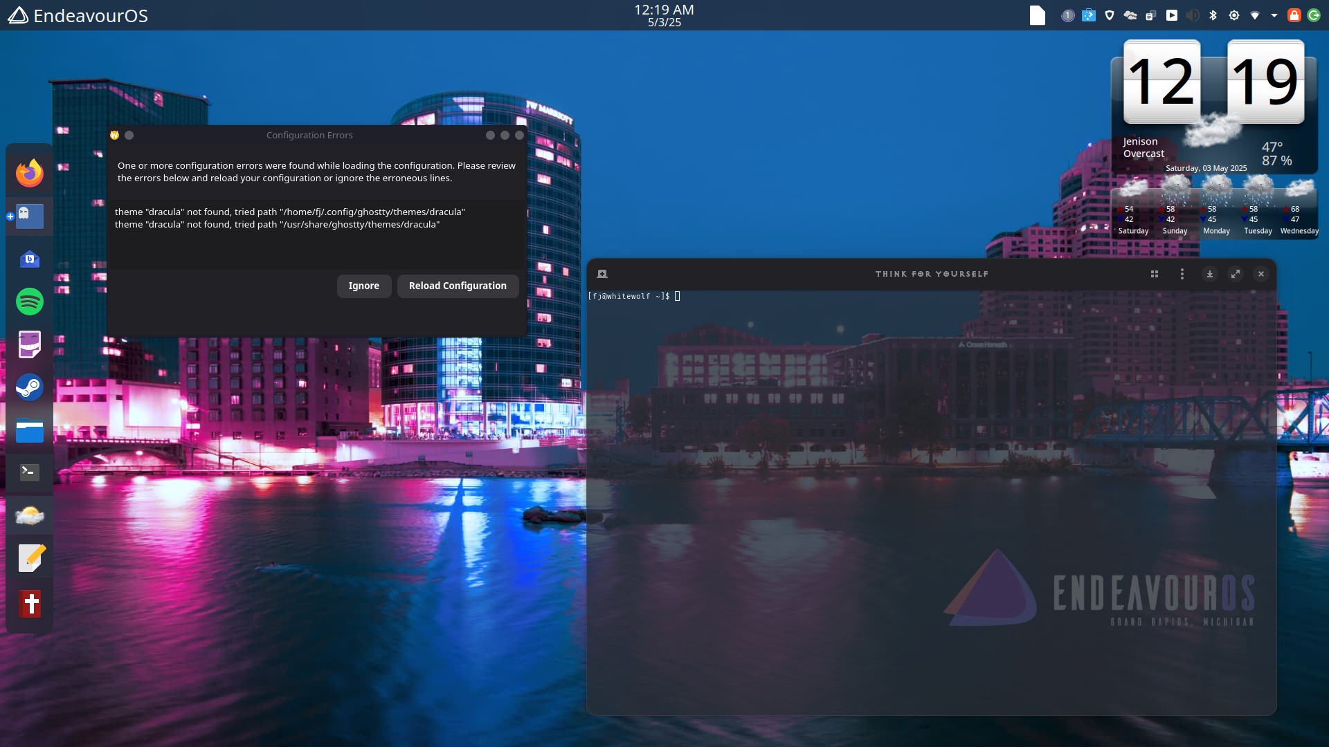 Trouble applying dracula theme to ghostty :-\ - Newbie - EndeavourOS