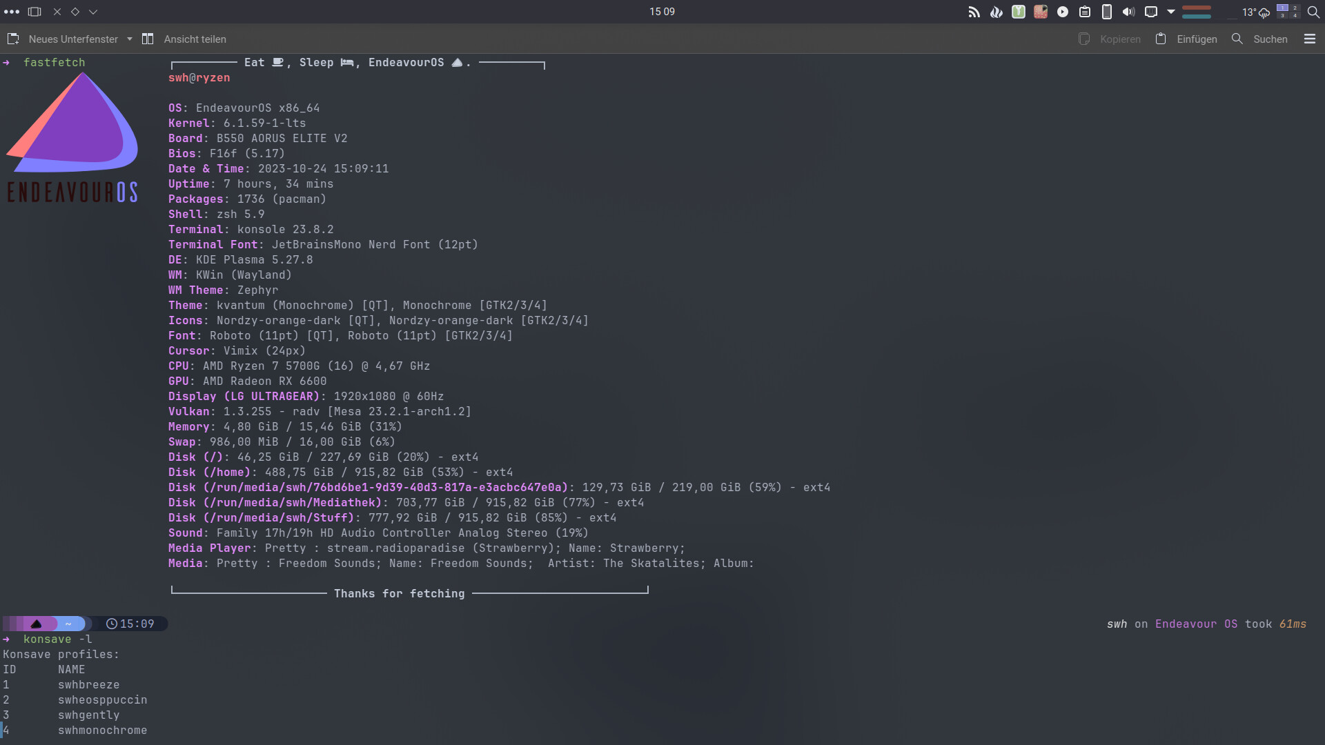 EndeavourOS Logo Missing In Starship Prompt Newbie EndeavourOS