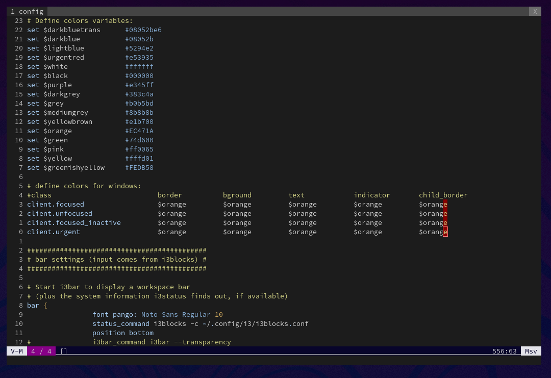 Vim borders - Applications - EndeavourOS