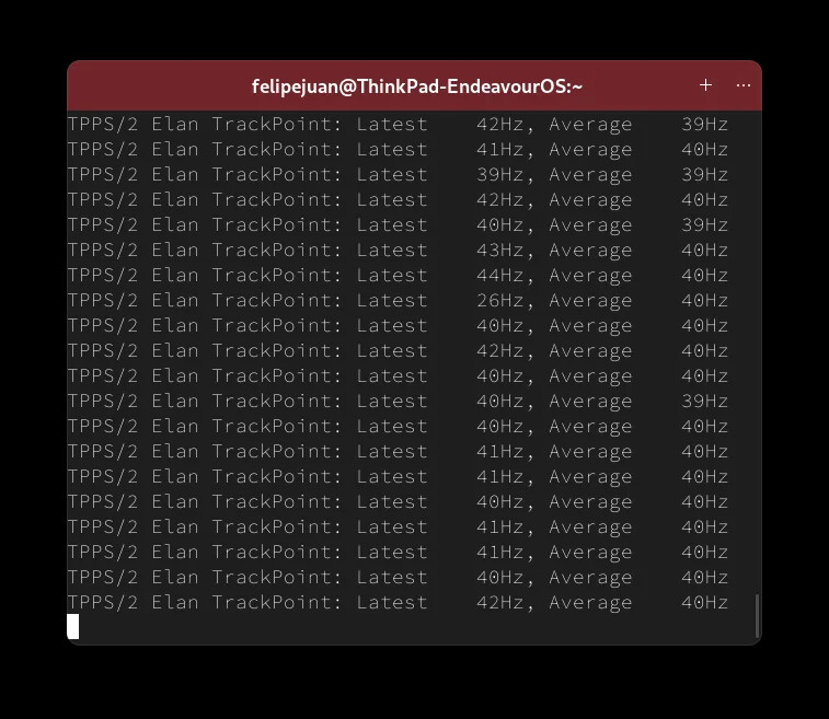 Low Polling Rate in Linux with TrackPoint & TouchPad - ThinkPad L14 Gen ...