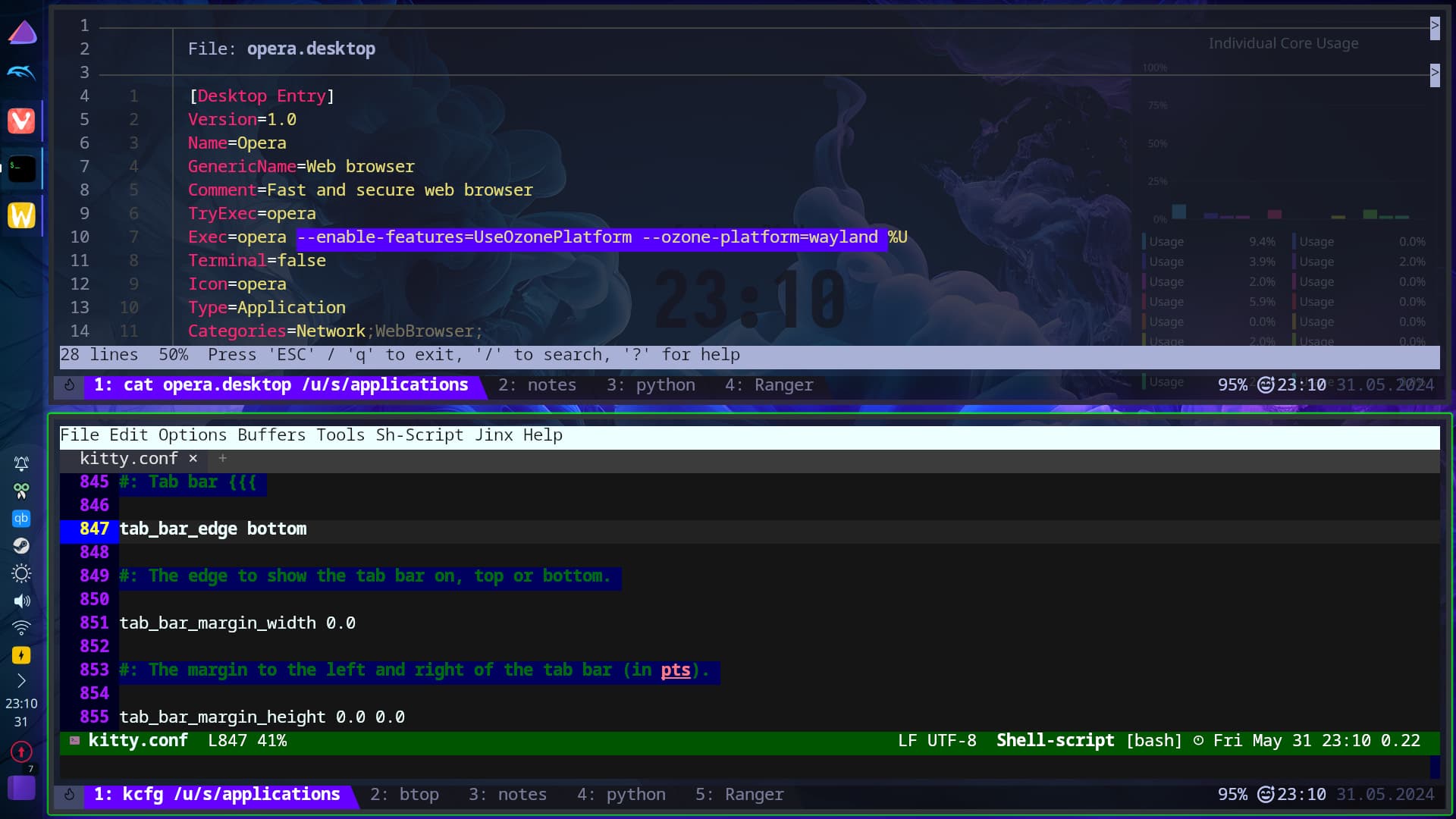 X11 Looking For A Modern Terminal With Tabs Powerline Daemon Support 