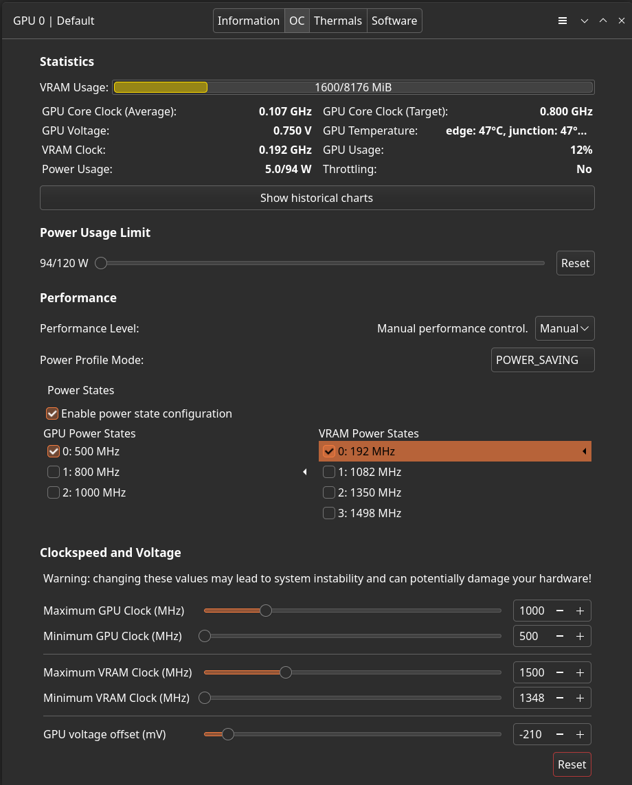Corectrl manual setting missing - Newbie - EndeavourOS