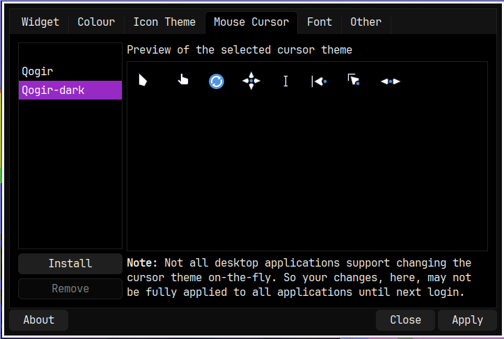 [SOLVED] Cannot Use Qogir Cursor Theme - Cinnamon - EndeavourOS