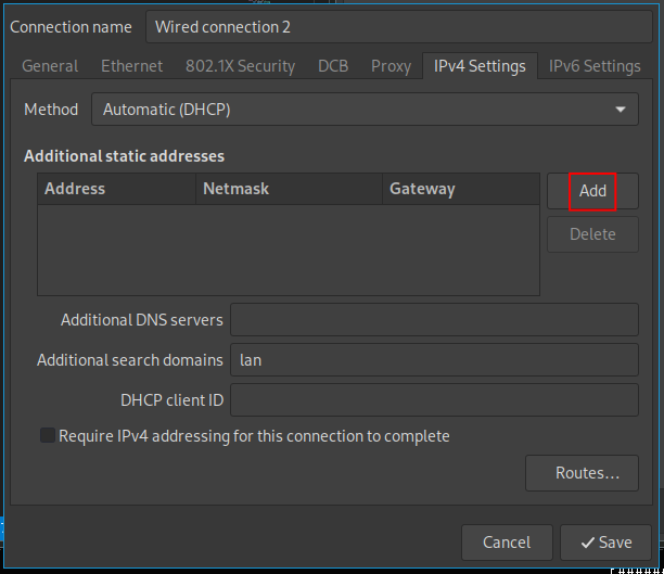Key Binding For DHCP And Static IP Newbie EndeavourOS