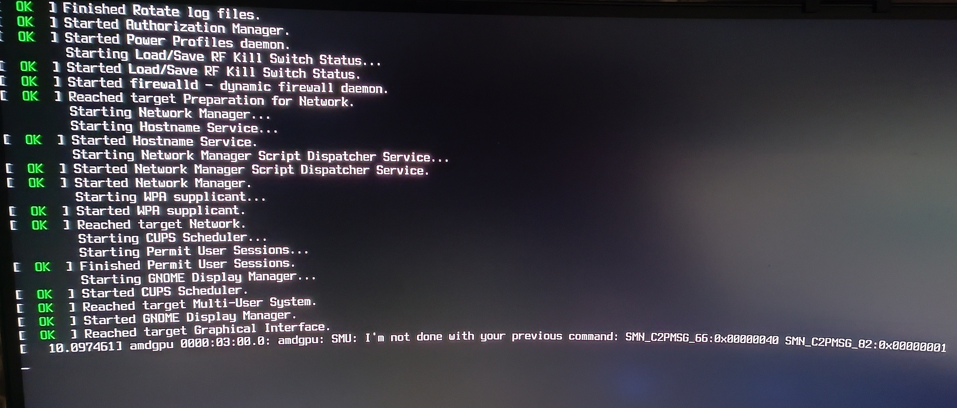 Systemd boot AMDGPU SMU error - Kernel, boot, graphics & hardware - EndeavourOS