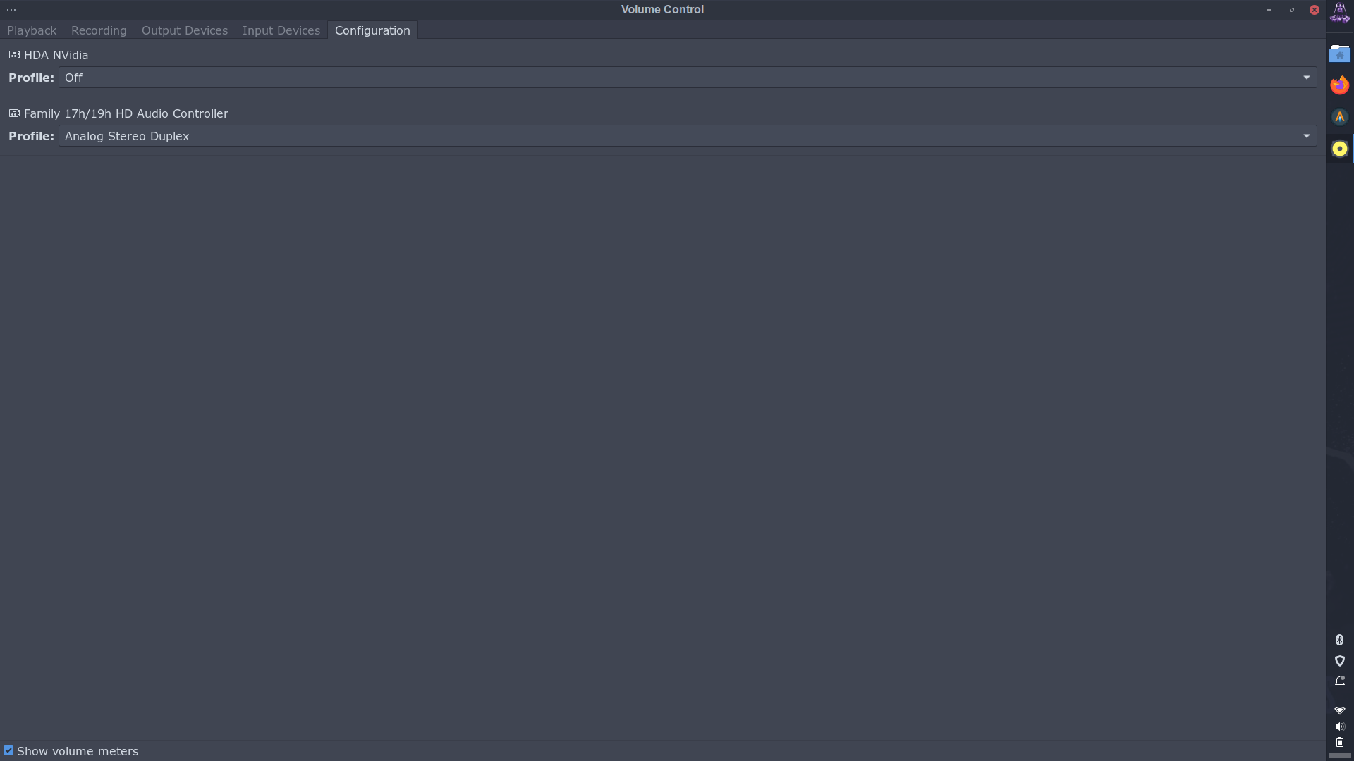 Lock profile icon in pavucontrol? - Applications - EndeavourOS